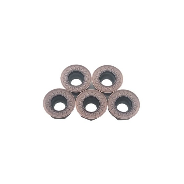 Quality Purple Black Carbide Machining Inserts , Round Carbide Inserts RPKT1204MO-JS for sale