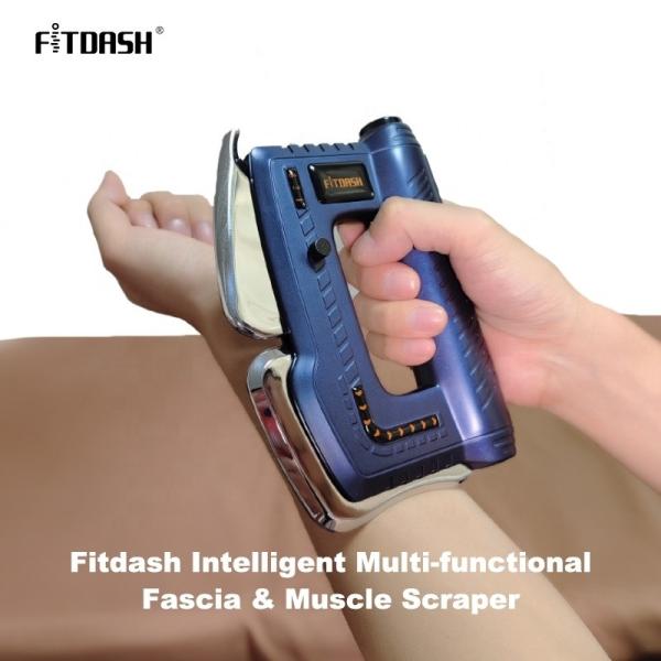 Quality Fitdash EMS Heated Vibrating Muscle Scraper for Body Power Type-C Heated Gua Sha for sale