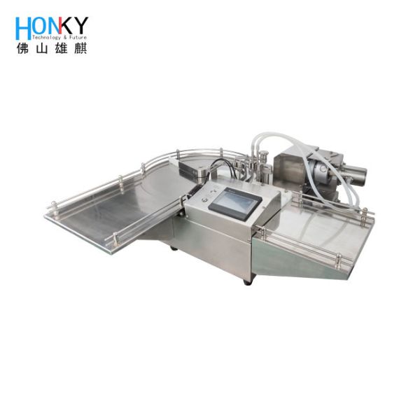 Quality Desktop 45 BPM Automatic Filling Machine With Round Bottle Feeder and High for sale