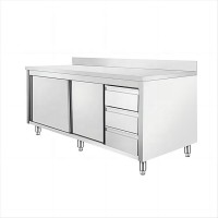 Quality Stainless Steel Table Cabinet For Kitchen Stainless Steel Workbench for sale