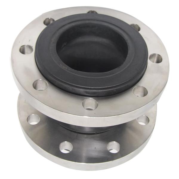Quality Ss304 Single Sphere Rubber Expansion Joint Galvanized Flange Flexible Rubber for sale