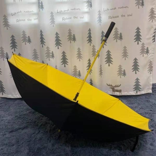 Quality Customized Logo Windproof Golf Umbrella with 190T Nylon Fabric and 8k 27inch for sale