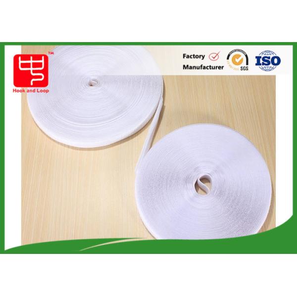 Quality Fabric Hook And Loop Tape Self - Adhesive / White Hook Loop Fastener 25m Per for sale