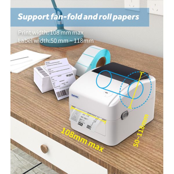 Quality 4x6 Inch Thermal Shipping Label Printer Bar Code Label Printer for sale