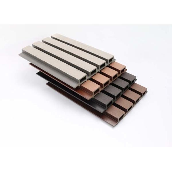 Quality Wood Laminated Exterior WPC Wall Panel Decorative Wall Cladding Outdoor for sale