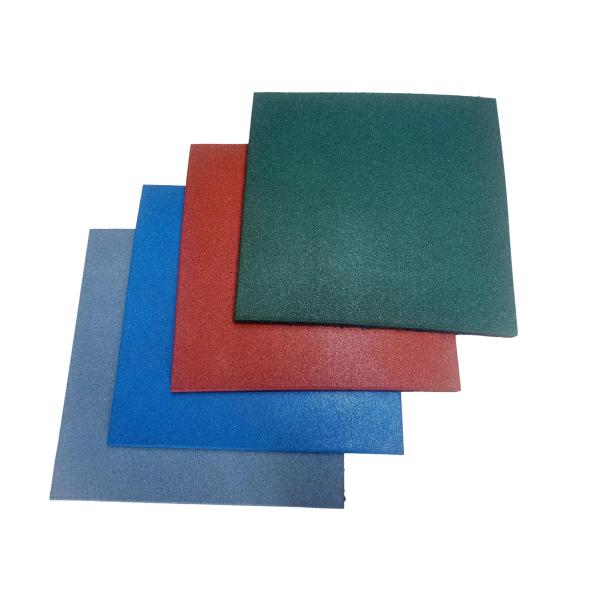 Quality 30mm 35mm Outdoor Playground Mats High Density Rubber Tile Flooring for sale