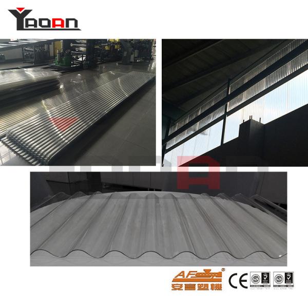Quality PET Corrugated Wave Roof Tile Sheet Extrusion Machine Width 850-1050mm for sale