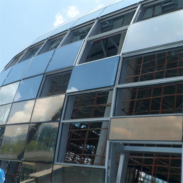 Quality Bule Q235B CAD External Cladding Curtain Wall Glass Facade Panel FRP for sale