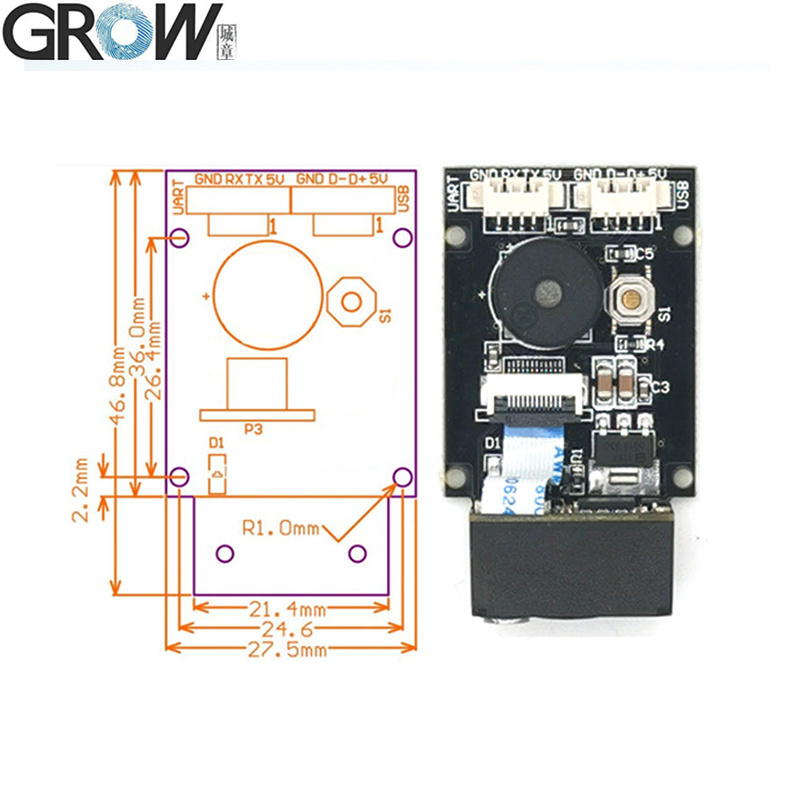 Grow GM77 1d 2D Bar Code Qr Code Scanner Module Reader