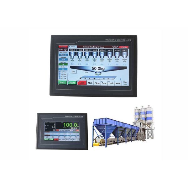 Quality Single Scale HMI Ration Batching Weighing Controller For Concrete Batching for sale