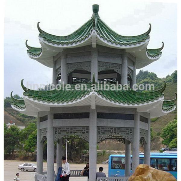 Quality Asia style pavilion traditional China glazed roofing tile for sale