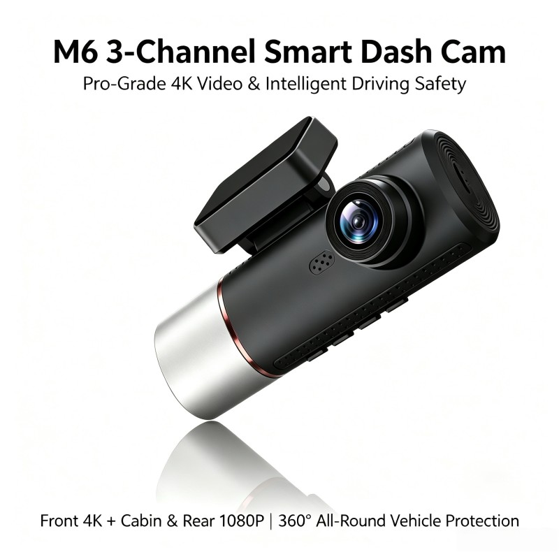 Quality 3-Channel 4G AI Dash Camera | 4K Front + 1080p Cabin & Rear | GPS ADAS DMS 24/7 for sale