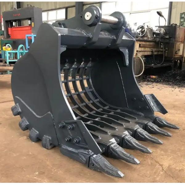 Quality Customized Capacity Excavator Skeleton Bucket 55mm-175mm Grid Screen for sale