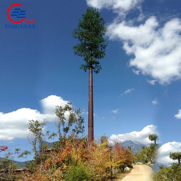 Quality 30m Palm Camouflage Cell Towers Hot Dip Galvanized Artificial Phone Tree for sale