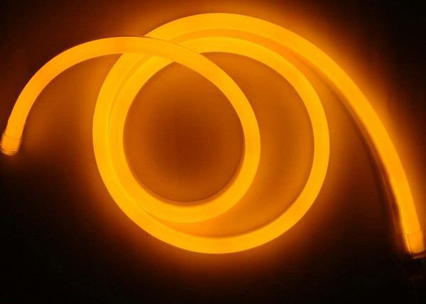 Quality Flexible Orange Neon Lights , CE 220V Input Neon Fluorescent Light Tubes for sale
