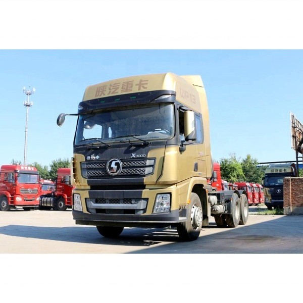 Quality Left Steering Shacman X3000 Tractor Truck , Double Row Seat Heavy Truck Head for sale