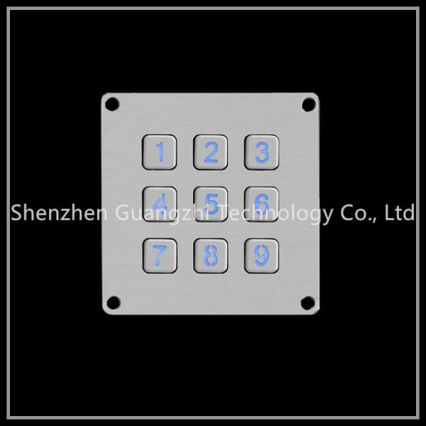 Quality Digital 9 Key Keyboard For Information Kiosk Good Dirt Proof Performance for sale