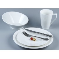 Quality Stackable Smooth Surface 16Pc Ceramic Dinnerware Set for sale