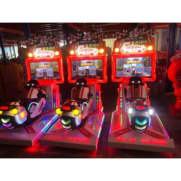 Quality 3D Motorcycle Arcade Simulator 400W High Performance For Immersive Player for sale