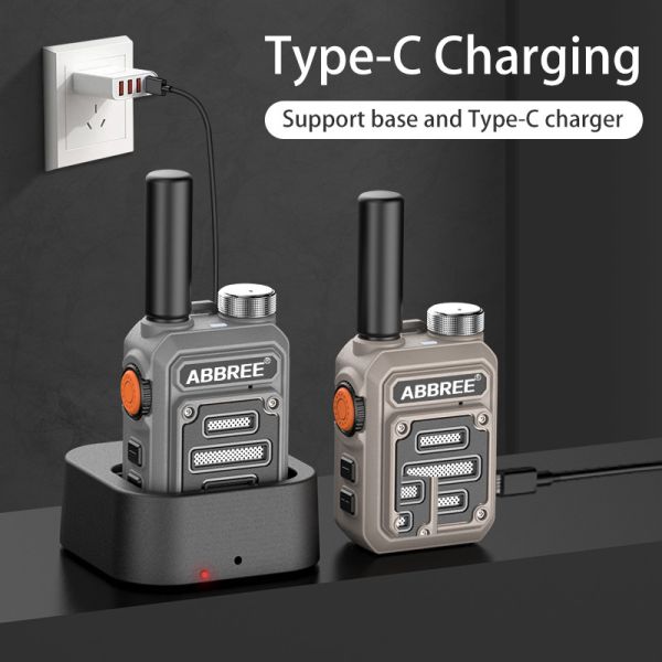 Quality ABBREE AR-63 Wireless Walkie talkie for Hunting Color Camo/Brown Talk Range 3km for sale