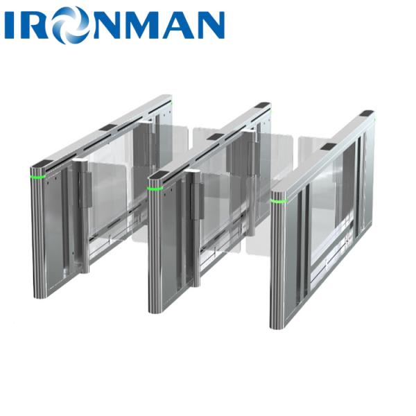 Quality Acrylic or Tempered Glass Arm Material Speed Gate Turnstile for Air Port Entrance for sale