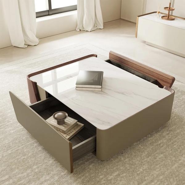 Quality modern square coffee table set luxury coffee table for sale