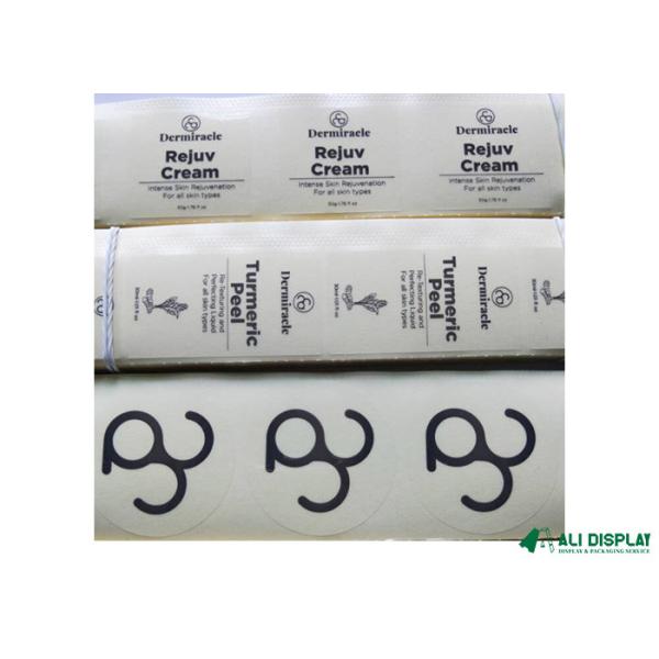 Quality PDF CDR Adhesive Label Sticker 5cm CDR Logo Circle Stickers for sale