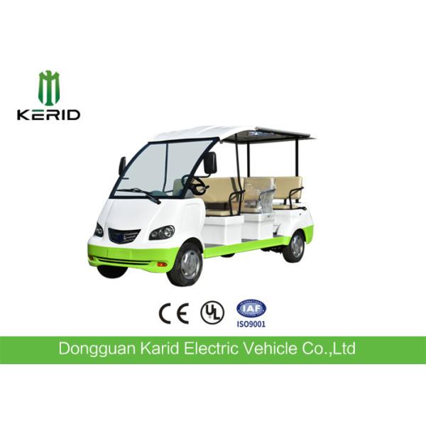 Quality Curtis Controller 48V Electric Sightseeing Car / Electric Passage Car 8 Seaters With Onboard Charger for sale