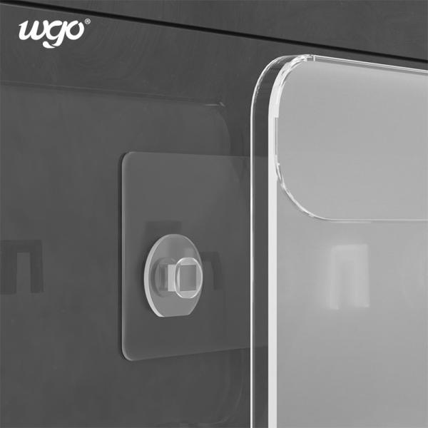 Quality Patented Sticker Strongly Mounted Self Adhesive Shower Caddy Clear Fittings for sale