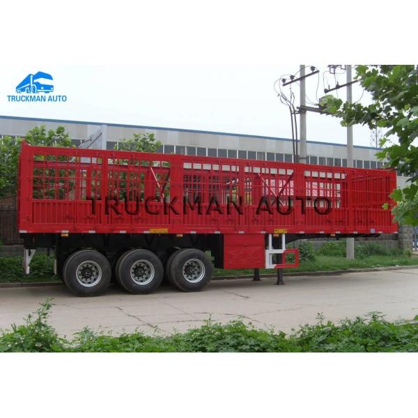 Quality 50-60 Tons Loading Fence Semi Trailer For Bulk Goods And Containers Transport for sale
