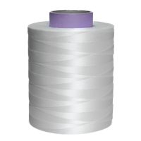 Quality High Strength 100% Polyester Sewing Thread White 2000D*2 Low Shrinkage for sale