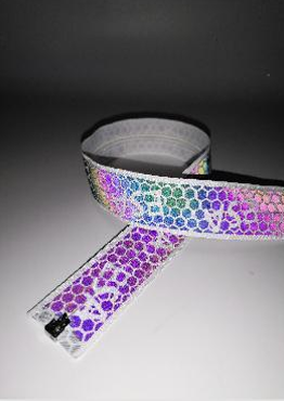 Quality 5# Closed-End Reflective Zipper White 3.1cm x 20cm for sale