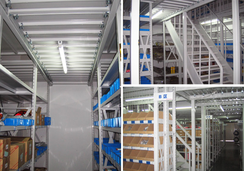 Mezzanine Rack for automobile 4s stores Warehouse Storage Rack