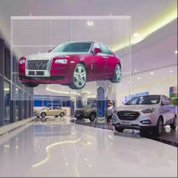 Quality GS7.8 15.6R55T Grille Transparent LED Display Screen Wan 266*250 for sale