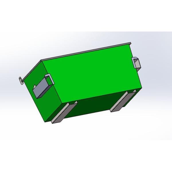 Quality 1.5m Open Top Front Lift Bin Stackable Design Garbage Truck Compatible Waste for sale
