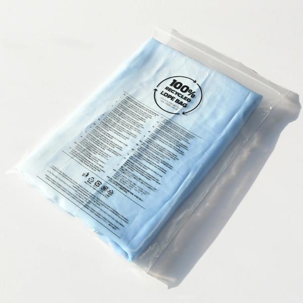 Quality 0.06 0.07 0.08mm Recycled Plastic Packaging Bags With ODM Closure Type for sale