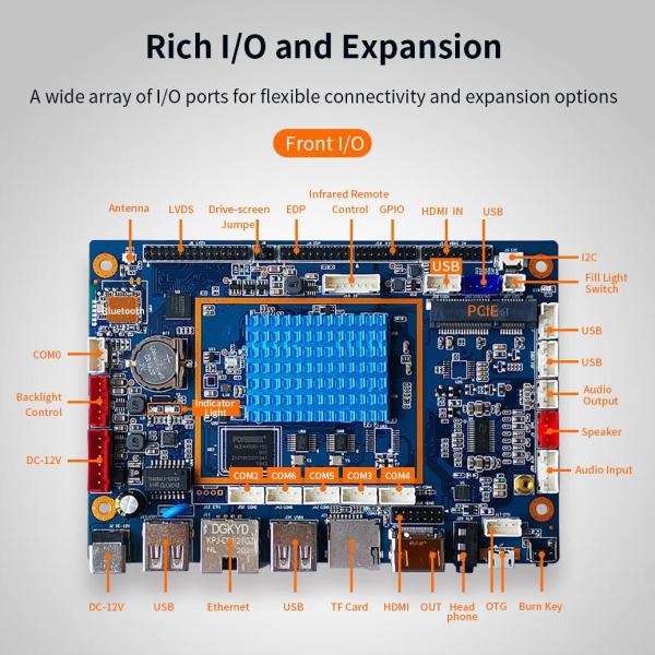 Quality K2 Smart Vending Machine Board Rockchip RK3368 octa-core ARM A53 CPU 135mmx 93mm for sale
