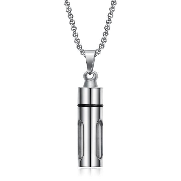 Quality Perfume Bottle Stainless Steel Aromatherapy Diffuser Necklace for Fashion for sale