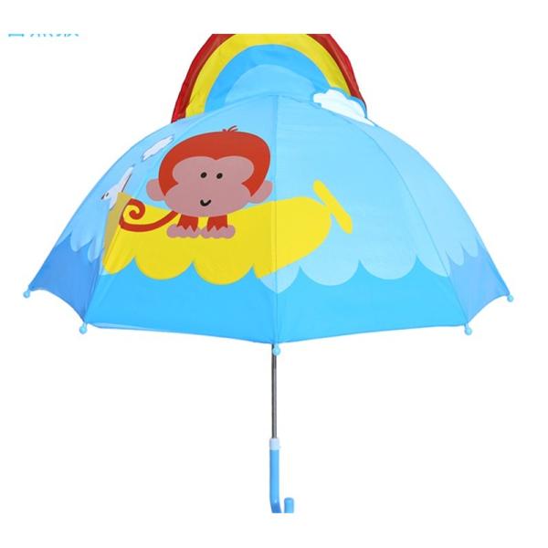 Quality Open Diameter 90cm 19inch 8K 190T Pongee Kids Umbrella with Ears Personalized for sale