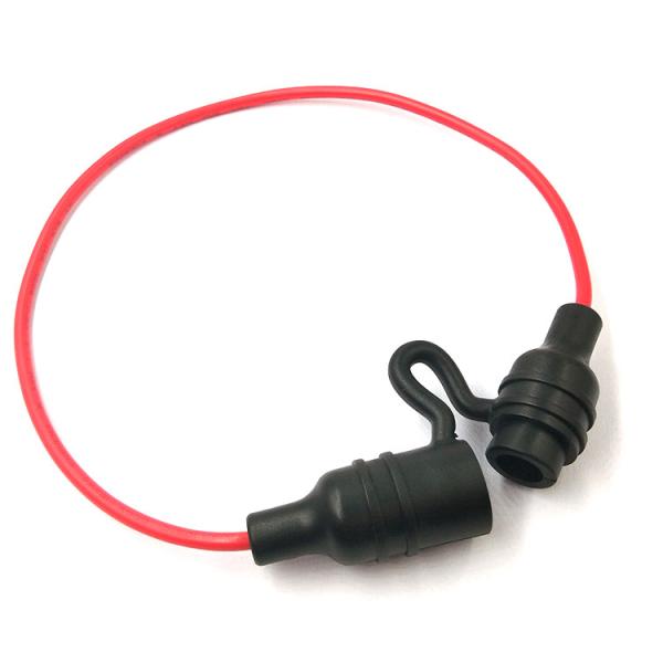 Quality IP67 AGC Waterproof Inline Fuse Holder Black Splash Resistant for sale