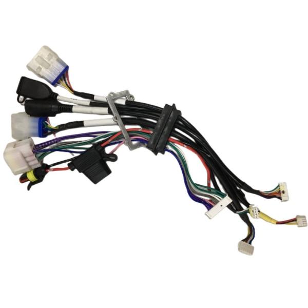Quality Round Electronic Wire Harness Pure Copper Car Stereo Connectors for sale