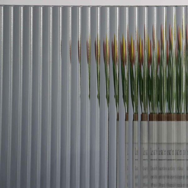 Quality 5mm Low Iron Fluted Glass Tile for sale