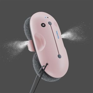 Quality 650mAh Battery Capacity High Speed Wet Dry Window Cleaner Robot with Dual Water for sale