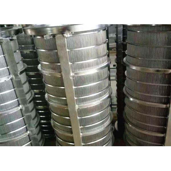 Quality Reverse Flange Wedge Wire Rotary Screen Drum, Filter Element Johnson Wire Screen for sale