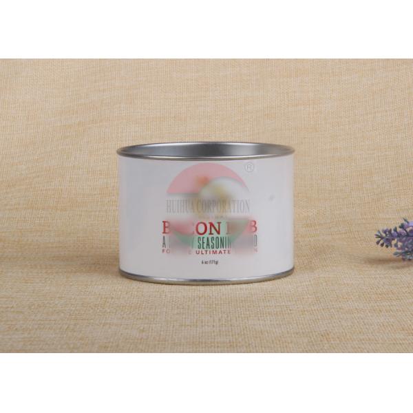 Quality Salt Paper Tube Packaging Cylinder White Spice Packaging Box With Silver Movable Lid for sale