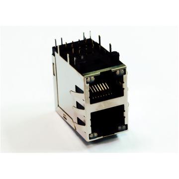 B59(45-34)G8-28-1623-C12 Double Rj45 Integrated Magnetic 1000Base-T Connector