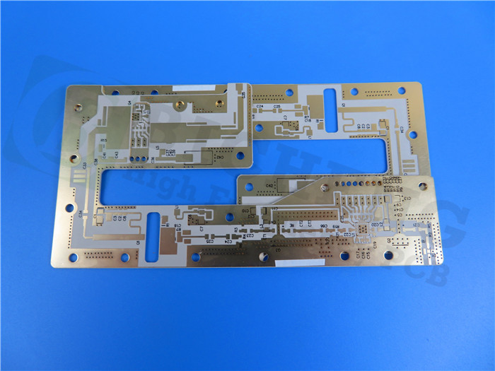 Quality RT/duroid 6035HTC Double Sided high frequency rigid PCB with 1oz Copper and for sale