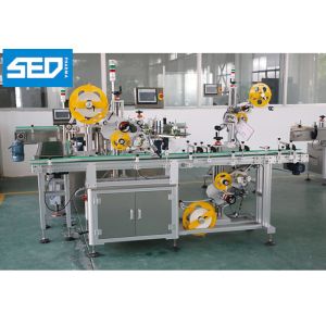 Quality SED-PST Stainless Steel 304 Automatic Labeling Machine Carton Corner Two Sides for sale