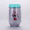 china 300ml Double-layer Egg-shaped Plastic Cup With U-shaped Straw Comes With Straw