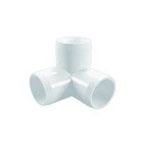 Quality ASTM Standard 3/4 Inch 3 Way Corner Connector Joint Elbow PVC Pipe Fittings for for sale